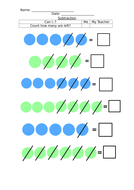 Subtraction by crossing out - introduction Y1 | Teaching Resources