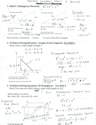 9 1 Gcse Maths Problem Solving 3 Teaching Resources
