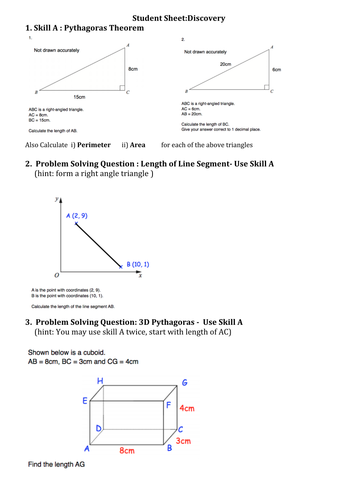 9 1 Gcse Maths Problem Solving 3 Teaching Resources
