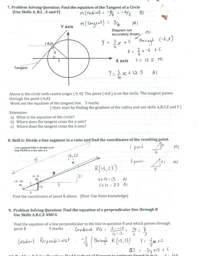 9 1 Gcse Maths Problem Solving 4 Teaching Resources