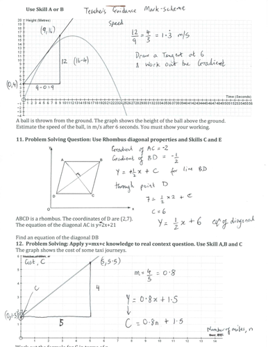 9 1 Gcse Maths Problem Solving 4 Teaching Resources