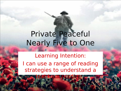 Private Peaceful - Michael Morpurgo | Teaching Resources