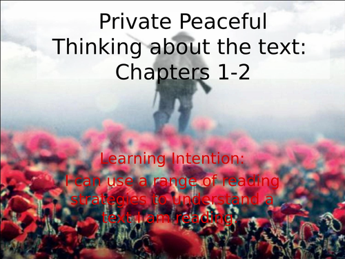 Private Peaceful - Michael Morpurgo | Teaching Resources