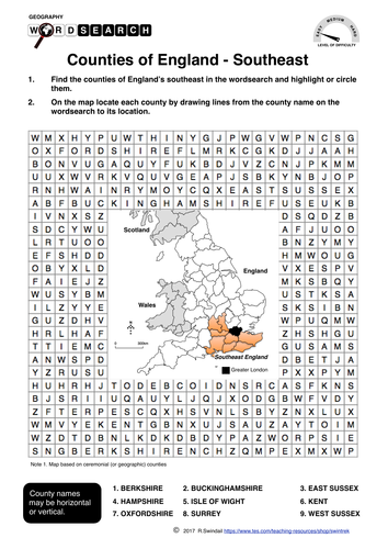 Counties of England Bundle | Teaching Resources