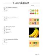 Fruit worksheets in Mandarin Chinese | Teaching Resources