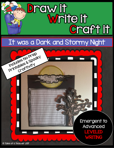 It was a Dark and Stormy Night! Writing Craftivity | Teaching Resources