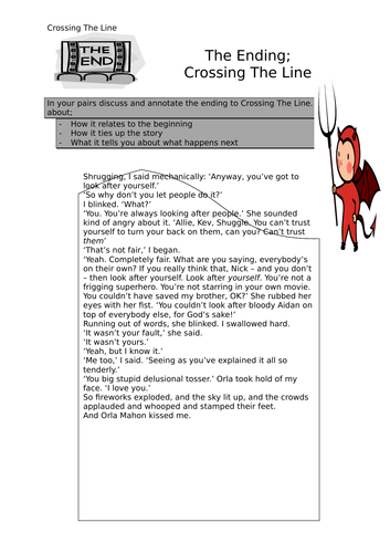 Crossing The Line - Gillian Philips | Teaching Resources