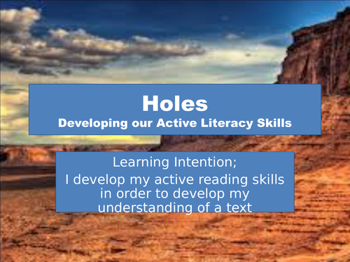 Holes - Louis Sachar Unit of Work | Teaching Resources
