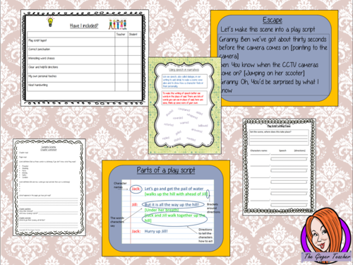 Writing Play Scripts Lesson – Gangsta Granny | Teaching Resources