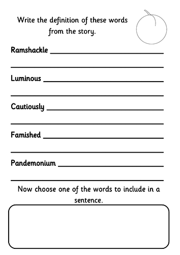 James and the Giant Peach novel study- worksheets, display materials ...