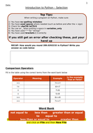 KS3 Python - Introduction | Teaching Resources