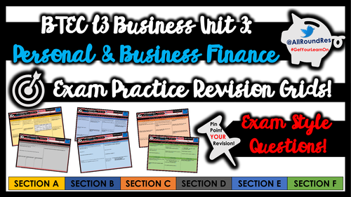 @AllRoundRes BTEC L3 Business Studies UNIT 3 BUNDLE! | Teaching Resources