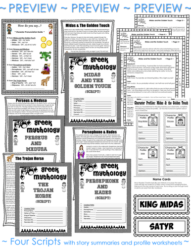 Greek Mythology Readers' Theater {scripts & stories} | Teaching Resources