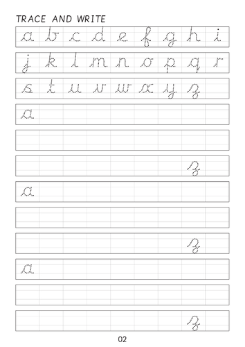 Cursive handwriting book 2 with letters, words and sentences | Teaching ...