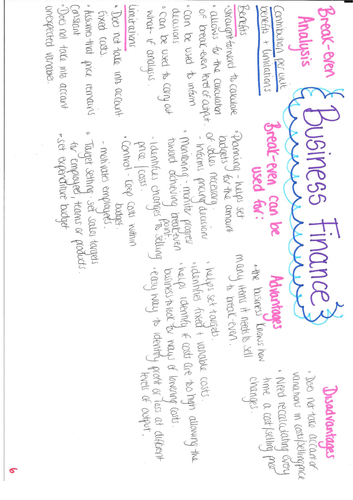 BTEC Level 3 Business Unit 3 Personal and Business Finance Revision ...