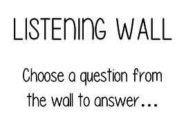 Listening wall display | Teaching Resources