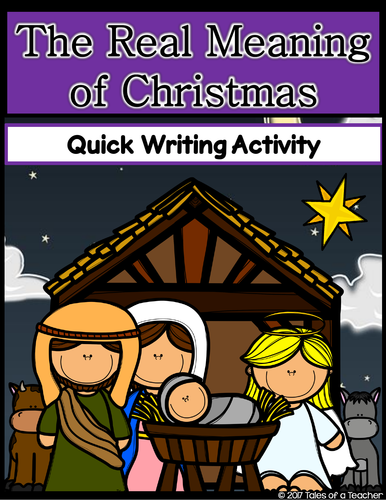 The Real Meaning of Christmas Writing Activity | Teaching Resources