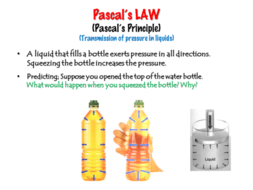 Pascal’s LAW / (Pascal’s Principle) - (Transmission of pressure in ...