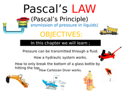 Pascal’s LAW / (Pascal’s Principle) - (Transmission of pressure in ...