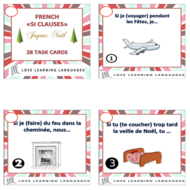 GCSE FRENCH: Noël - French Christmas SI CLAUSE Task Cards | Teaching ...