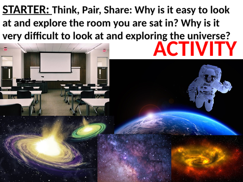 Observing the stars and space exploration, light years, telescopes ...