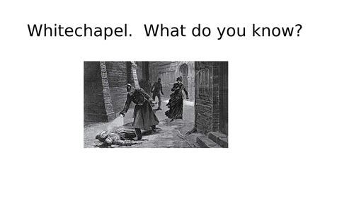GCSE History: Edexcel 9-1. WHOLE UNIT INC RESOURCES: Whitechapel 1870 ...