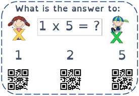 Multiplication 5X Tables QR Code | Teaching Resources