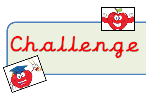 Challenge area display banner | Teaching Resources