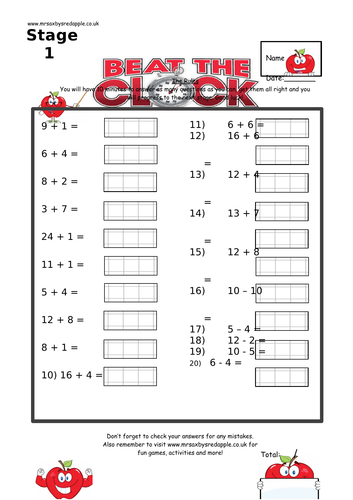 Beat the Clock - all files | Teaching Resources