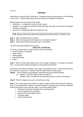 Harry Potter and the chamber of secrets - Whole Class Guided Reading ...