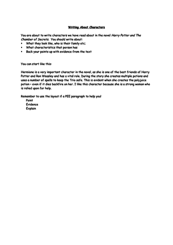 Harry Potter and the chamber of secrets - Whole Class Guided Reading ...