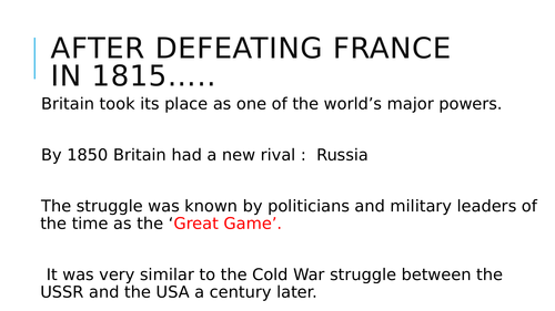 Crimean War for OCR's War and Society unit - Modern World A | Teaching ...