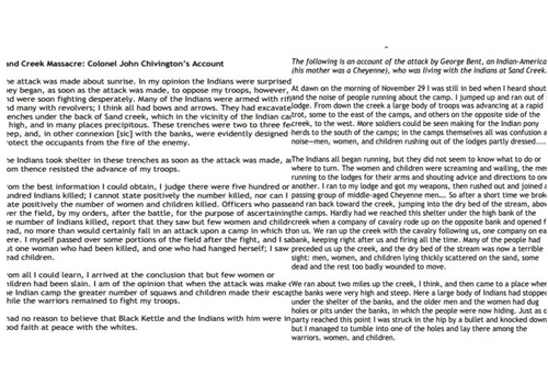 Sand Creek Massacre 1864 | Teaching Resources