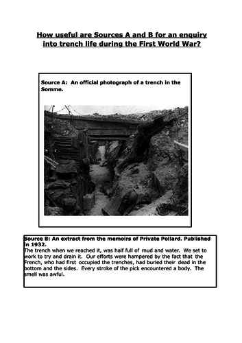 KS3 History Assessment: How useful are these sources for an enquiry ...