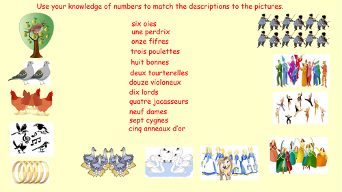 French Christmas Song: Les Douze Jours de Noël | Teaching Resources
