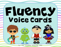Fluency Practice Voice Cards | Teaching Resources