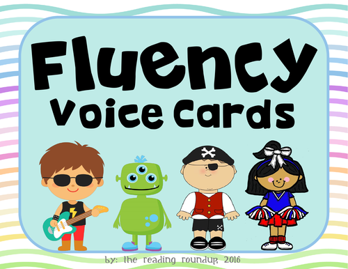Fluency Practice Voice Cards | Teaching Resources