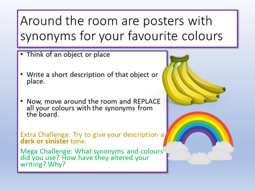 Creative Writing Using Colour | Teaching Resources