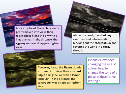 Creative Writing Using Colour | Teaching Resources