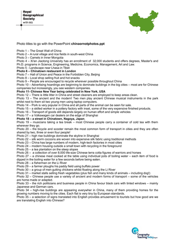 China Lesson 1 - What do we know about China | Teaching Resources