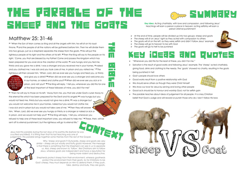 Parables of Jesus: The Sheep and the Goats - Story, Themes, Importance ...