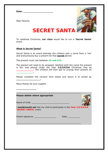 Christmas - Secret Santa! | Teaching Resources