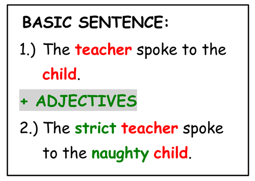 Upgrade Sentences - Enhance Writing | Teaching Resources