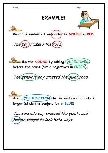 Upgrade Sentences - Enhance Writing | Teaching Resources