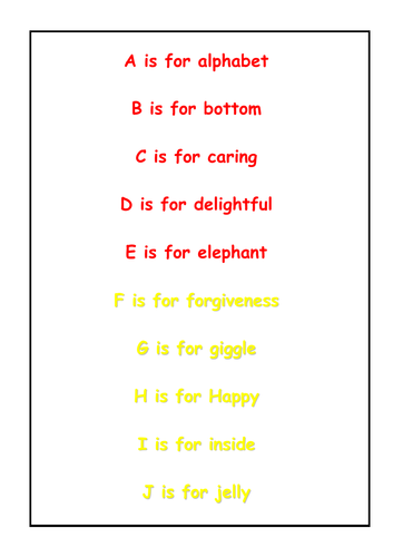 Alphabet Assembly - KS1 | Teaching Resources