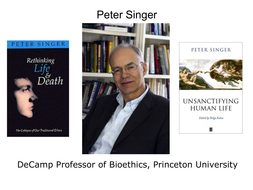 Euthanasia and the Law / Peter Singer on personhood | Teaching Resources