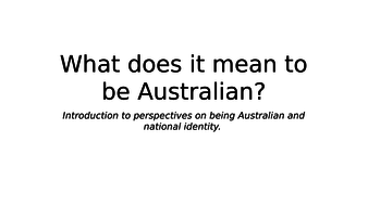 Intro to National Identity - Australian | Teaching Resources