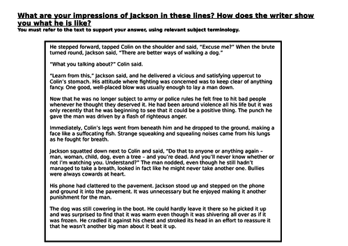 EDUQAS GCSE English Language Paper 1 - 'IMPRESSIONS' question ...