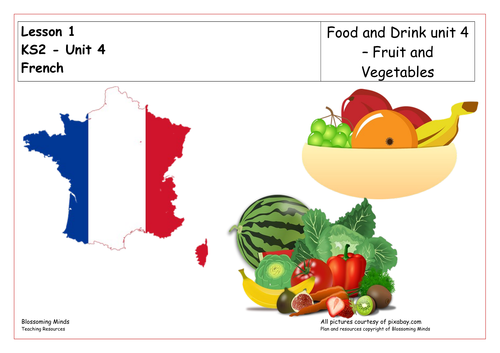 French lesson and resources - Fruit and Vegetables | Teaching Resources