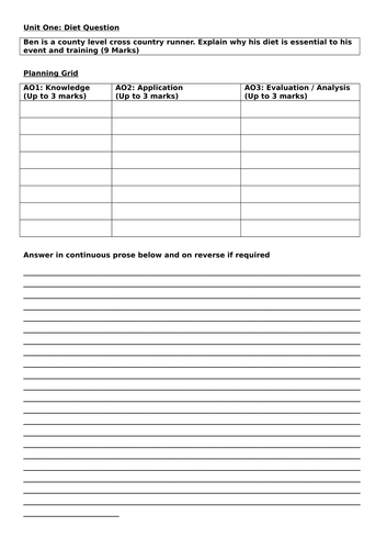 AQA GCSE PE (1-9) Long or Extended Answer Questions Pack | Teaching ...